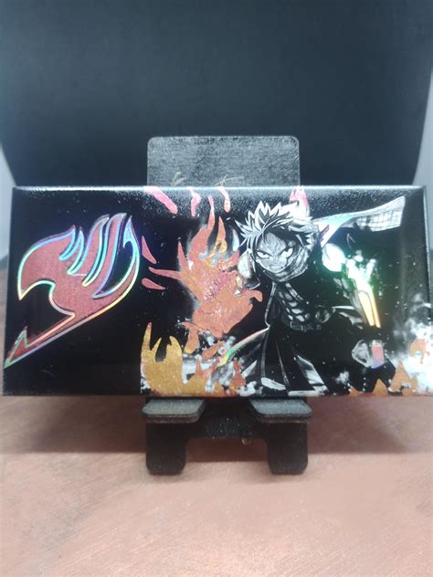 Natsu Dragnir On Floor Tile With Holo And Mica Powder Media R