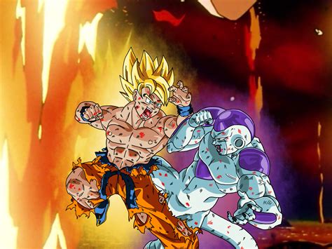 Duel On A Vanishing Planet Goku Vs Frieza By Dragonballaffinity On Deviantart