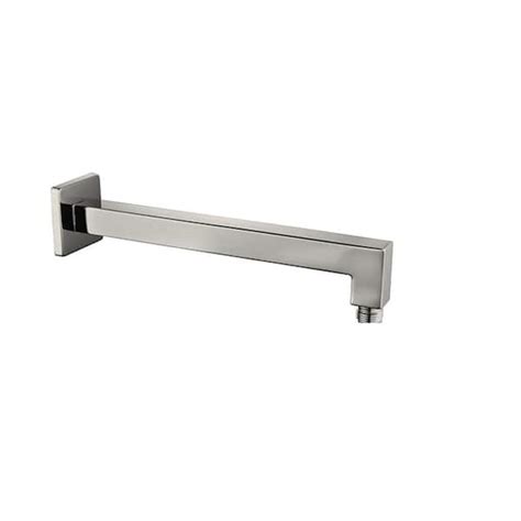 Satico 9 In Stainless Steel Wall Mount Square Shower Arm Brushed