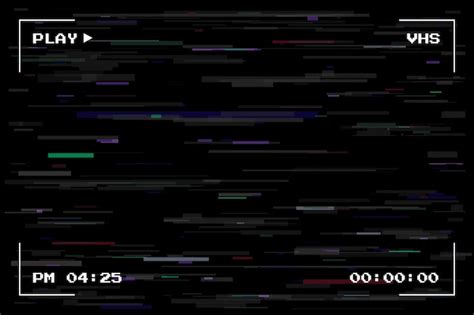 Free Vector Flat Design Vhs Effect Background