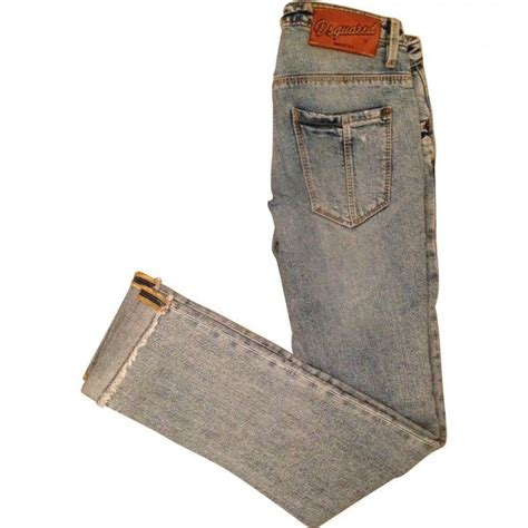 Denim Jeans Dsquared2 Via Polyvore Dark Brows Full Makeup Brown Jeans