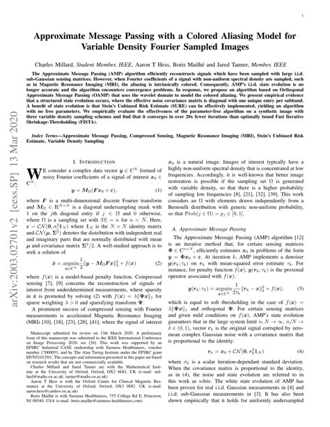 pdf approximate message passing with a colored aliasing model for
