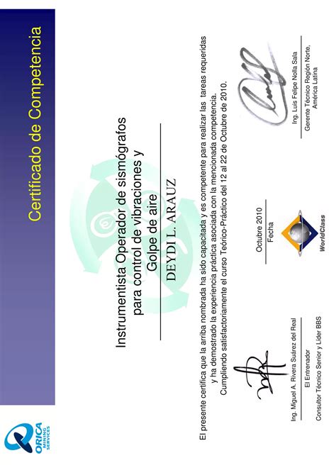 Competence Certificatedeydi Arauzorica Mining Services Pdf Competence Certificatedeydi Arauzorica Mining Services Pdf
