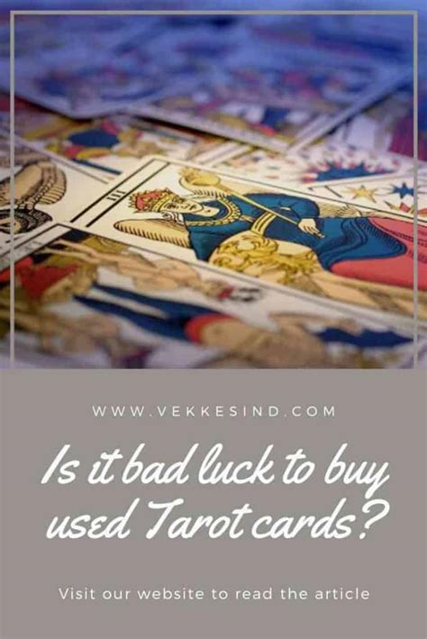 Is It Bad Luck To Buy Used Tarot Cards Vekke Sind