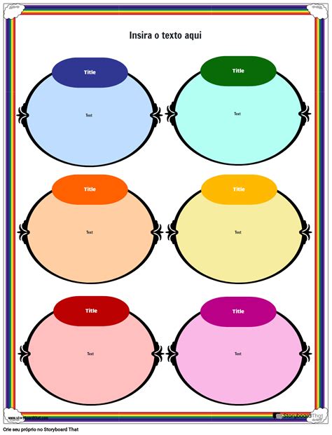Planilha De Gráfico De Âncora Colorido Storyboard