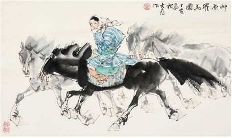 刘大为 草原跃马图浙江鸿嘉 2013秋季艺术品拍卖会浙江鸿嘉拍品价格图片拍卖专场拍卖会预展拍卖会结果卓克拍卖频道