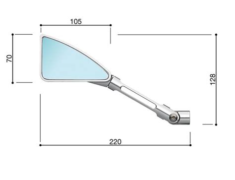 RIZOMA Mirror TOMOK Right For Vespa GTS GTS Super GTV Primavera Sprint Black Anodized RWN