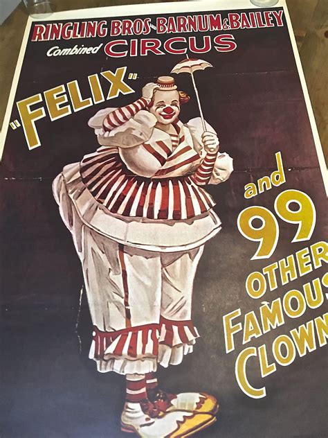 Ringling Brothers And Barnum And Bailey Circus Poster Felix The Clown