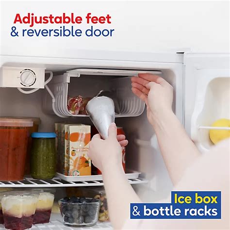 Russell Hobbs Mini Fridge Lockable 67l White Table Top Ice Box