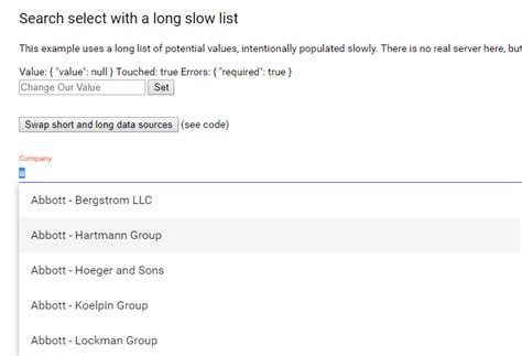 Angular Material Search Select Control Angular Script