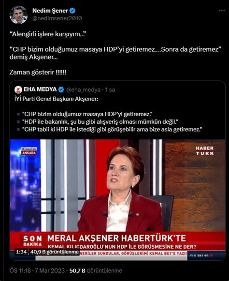 Açıklamaları yine gündem oldu Akşener e HDP tepkisi Son Dakika