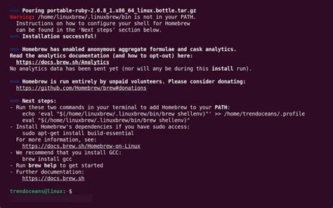How To Install And Use Homebrew Package Manager On Linux TREND OCEANS