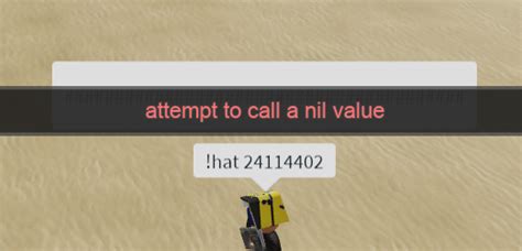 When You Type Any Id Like Hat 24114402 It Says Attempt To Call A Nil Value · Issue 911 · Epix