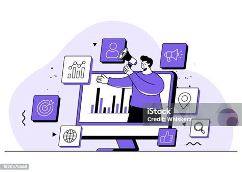검색 결과 최적화 비즈니스 분석 Seo 마케팅 분석 평면 벡터 일러스트레이션 개념 Seo 성능 타겟팅 및 모니터링 에 대한