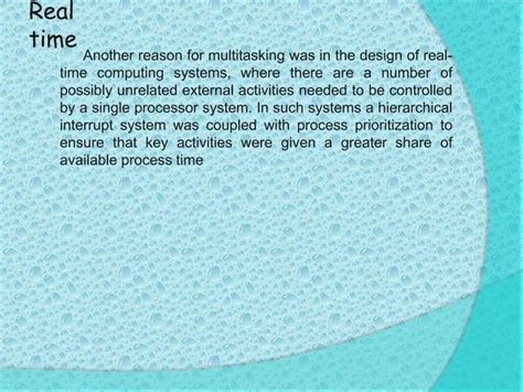 Multitasking Pptx Operating Systems Computer Software And
