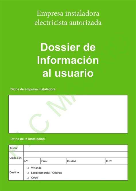DOSSIER DE INFORMACIÓN AL USUARIO PLC Madrid