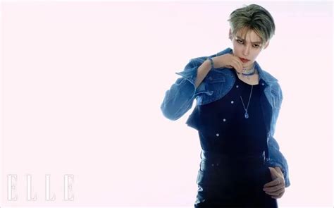 Potret Sung Hanbin Zerobaseone X Swarovski Di Elle Korea Edisi