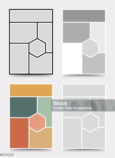 Template Moodboard Tata Letak Kolase Foto Moodboard Minimalis Ilustrasi