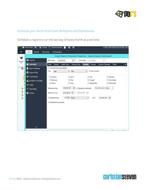 Software Features Pbrs Power Bi Reports Scheduler Pdf