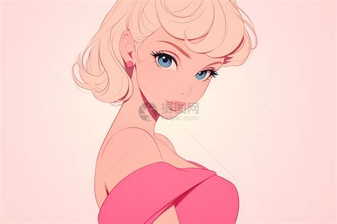 清新可爱的金发女郎插画图片下载 正版图片601408606 摄图网