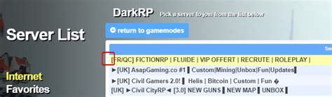 More Easily Add Multiplayer Servers To Favourites Issue Facepunch Garrysmod Requests