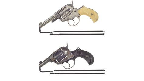 Two Sheriffs Model Colt 1877 Thunderer Double Action Revolvers Rock