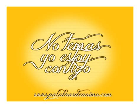 No Temas Yo Estoy Contigo Palabras De