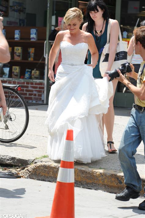 Amy Poehler Wedding Dress Pictures Popsugar Celebrity