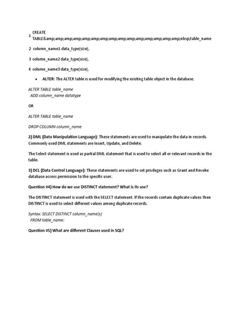 Interview Sql Download Free Pdf Relational Database Database Transaction