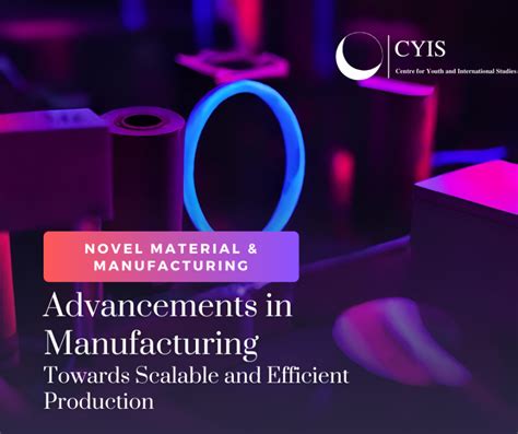 Advancements In Manufacturing Towards Scalable And Efficient Production