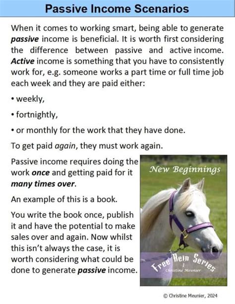 Passive Income Examples Activity By Equus Education Tpt