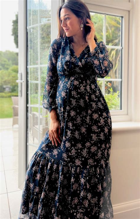 Navy Maxi Maternity Dress Dresses Images 2025
