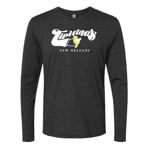 Tipitinas Unisex Long Sleeve Logo Tee Vintage Black