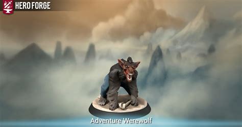 Adventure Werewolf Made With Hero Forge