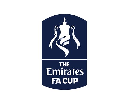 The Emirates Fa Cup Symbol Blue Logo Abstract Design Vector