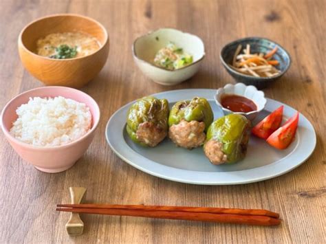 管理栄養士おすすめ！【ピーマンの肉詰め】に合う献立｜miekos Kitchen ミイコズキッチン