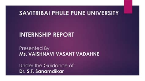 College Internship Ppt Presentation Pptx