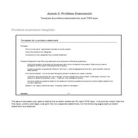 30 Useful Problem Statement Templates Besty Templates
