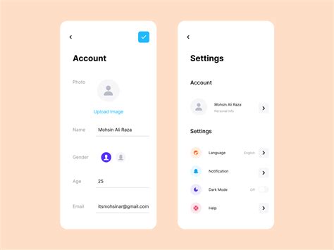 Mobile Setting Ui Design By Mohsin On Dribbble