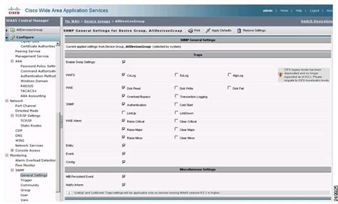 Cisco Wide Area Application Services Monitoring Guide Software Version