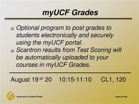 Ppt Accessing Myucf And Tools Of The Trade Powerpoint Presentation Id