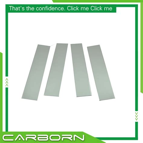 포드 F150 304 스테인레스 스틸 자동차 창문 기둥 포스트 트림 스티커 2004 05 06 07 08 09 10 11 12 13 14 4 개크로뮴 스타일링