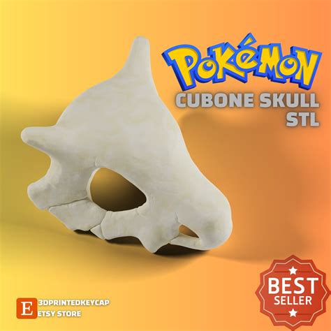 Cubone Skull Pokemon 3d Print Stl Halloween Cubone 3d Stl File Pack Pokemon Files For 3d