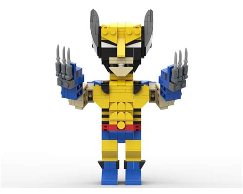 Lego Moc Wolverine Lego Figure By Littlebricksheroes Rebrickable