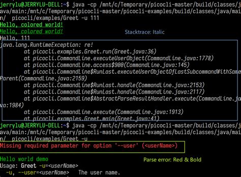 Use ANSI Colors And Styles In Error Handlers Issue 845 Remkop