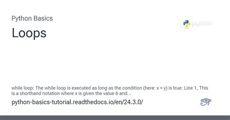 Loops Python Basics 24 3 0