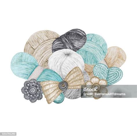 스칸디나비아 스타일의 크로 셰 뜨개질 가게 로고 타입 브랜딩 후크 원사 크로 셰 뜨개질 심장 활 꽃의 아바타 구성 취미 로고 수제 또는 크로 셰 뜨개질블루 그레이 베이지 색