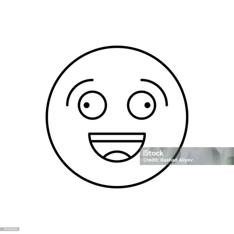 바보 감정 아이콘 Ui 및 Ux 웹 사이트 또는 모바일 응용 프로그램에 대한 기분 아이콘의 간단한 라인 개요 벡터 표현 0명에 대한 스톡 벡터 아트 및 기타 이미지 Istock