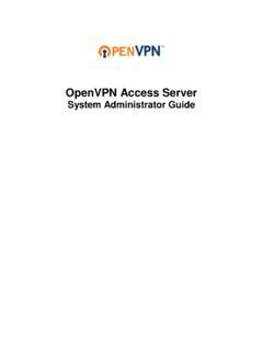 Openvpn Access Server Sysadmin Guide Openvpn Access Server Sysadmin