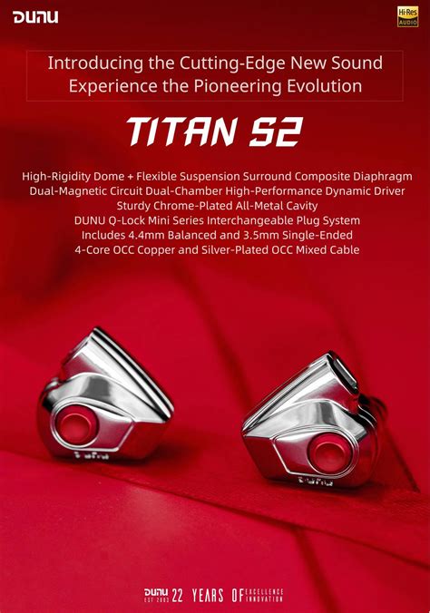 Dunu Titan S2 Dynamic Driver In Ear Headphone